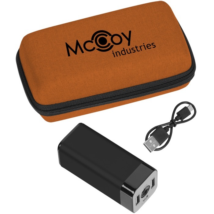 4imprint.com: Brick Power Bank Flashlight with Case 136338-CS