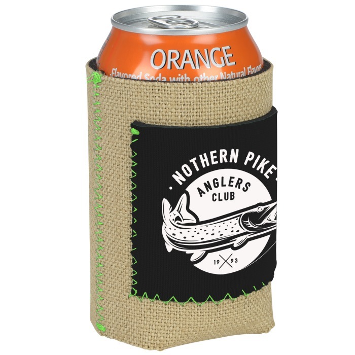 4imprint.com: Kolder Kaddy with Pocket - Burlap 125076-B-P