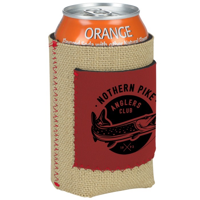 4imprint.com: Kolder Kaddy with Pocket - Burlap 125076-B-P