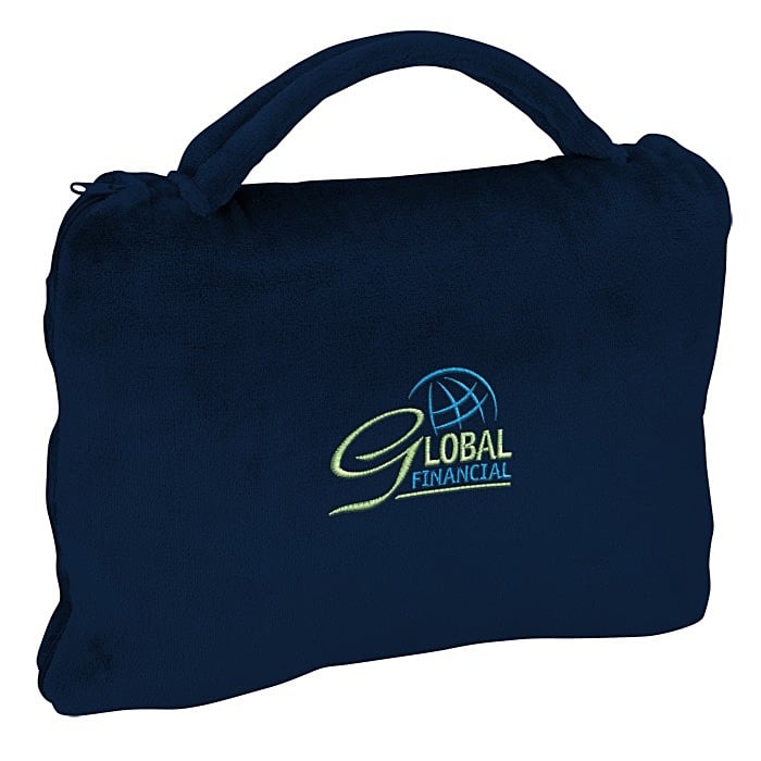 4imprint.com: Grab-N-Go Travel Blanket - Embroidered 147757