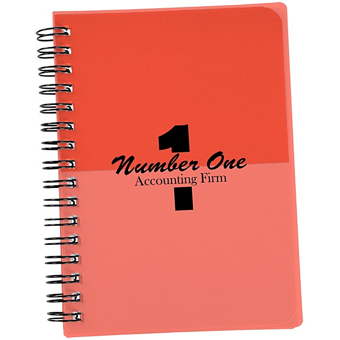 4imprint.com: Colorblock Notebook - 5-3/4" x 4-1/2" - 24 hr 138502-54-24HR