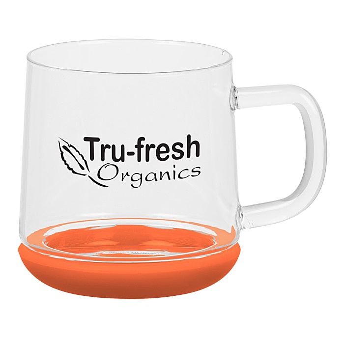 4imprint.com: Glass Mug with Silicone Bottom - 12 oz. 151030