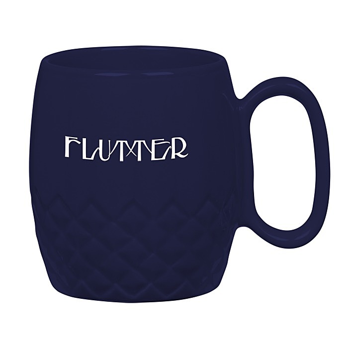 4imprint.com: Diamond Texture Coffee Mug - 15 oz. - 24 hr 143635-24HR
