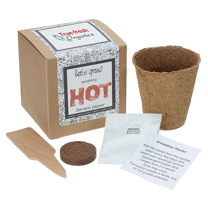 4imprint.com: Growable Planter Gift Kit - Peppers - 24 hr 144688-PEP-24HR