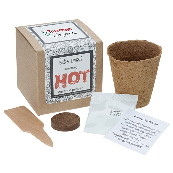 4imprint.com: Growable Planter Gift Kit - Peppers - 24 hr 144688-PEP-24HR