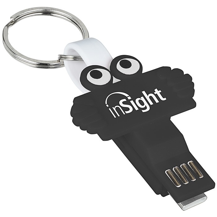 4imprint.com: Clipster Duo Charging Cable Keychain 152374