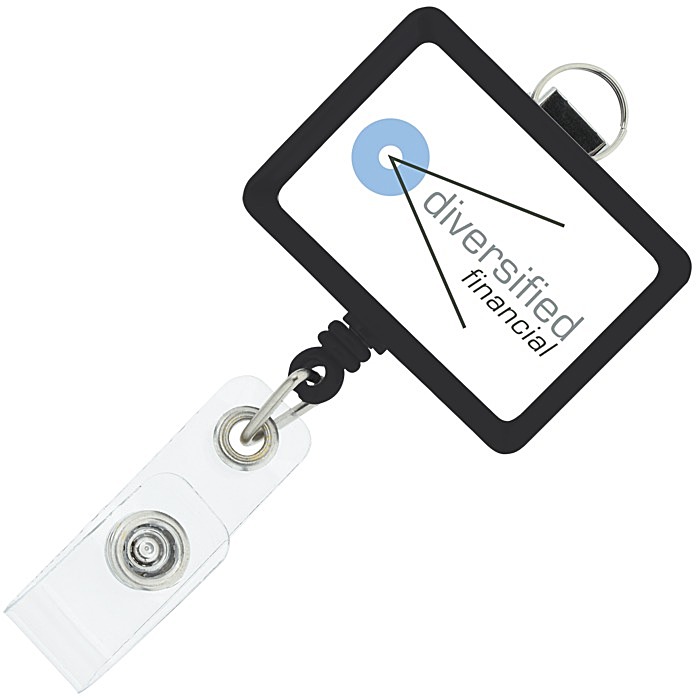 4imprint.com: Retractable Badge Holder with Lanyard Attachment ...