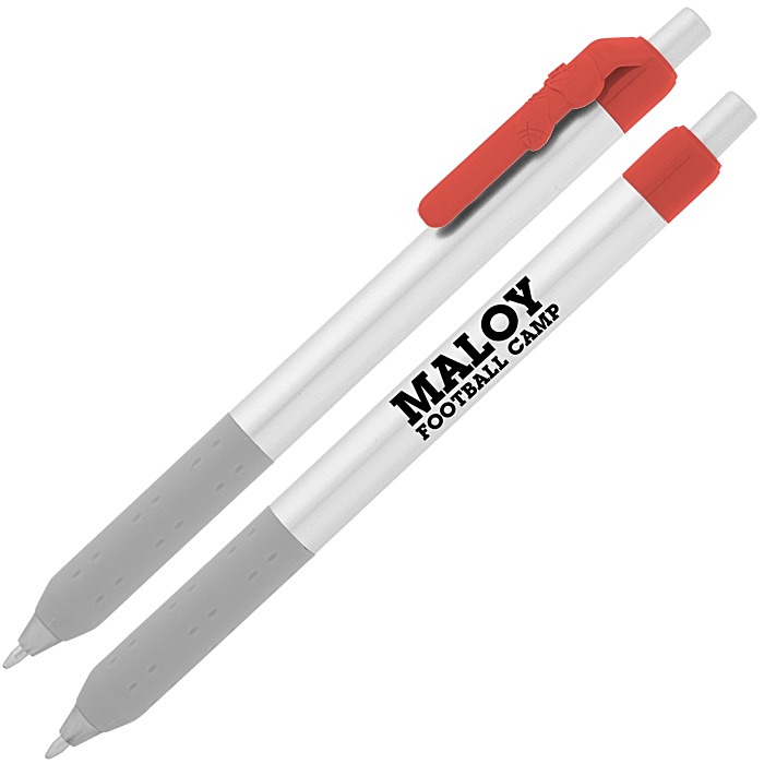 4imprint.com: Alamo Pen - Silver - Football 140619-SIL-FB