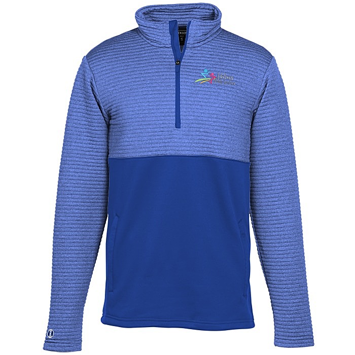 4imprint.com: 3D Regulate Ribbed Heather 1/4-Zip Pullover - Men's 156292-M