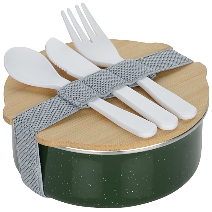 4imprint.com: Campfire Round Bento Box 162765