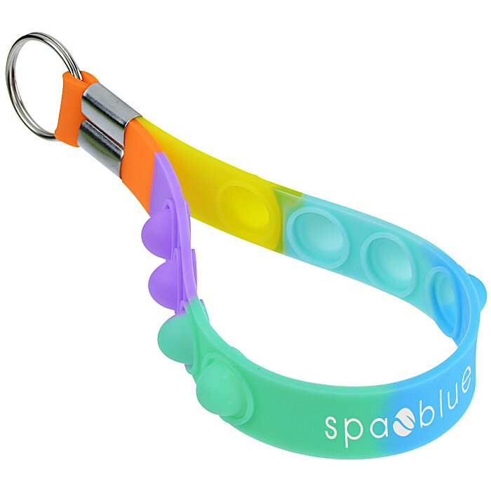 4imprint.com: Push Pop Fidget Wrist Strap Keychain 163072