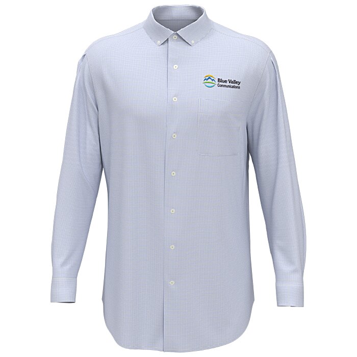 4imprint.com: Perry Ellis Mini Grid Woven Shirt - Men's 164958-M