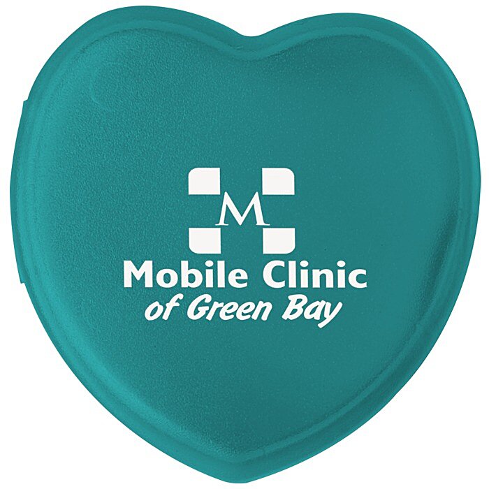 4imprint.com: Heart Pill Box - Translucent 120876-HE-T