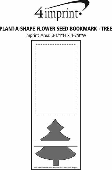 4imprint.com: Plant-A-Shape Flower Seed Bookmark - Tree 100142-F-TR