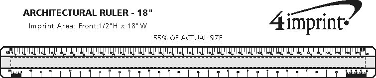 4imprint.com: Architectural Ruler - 18" 100217-18