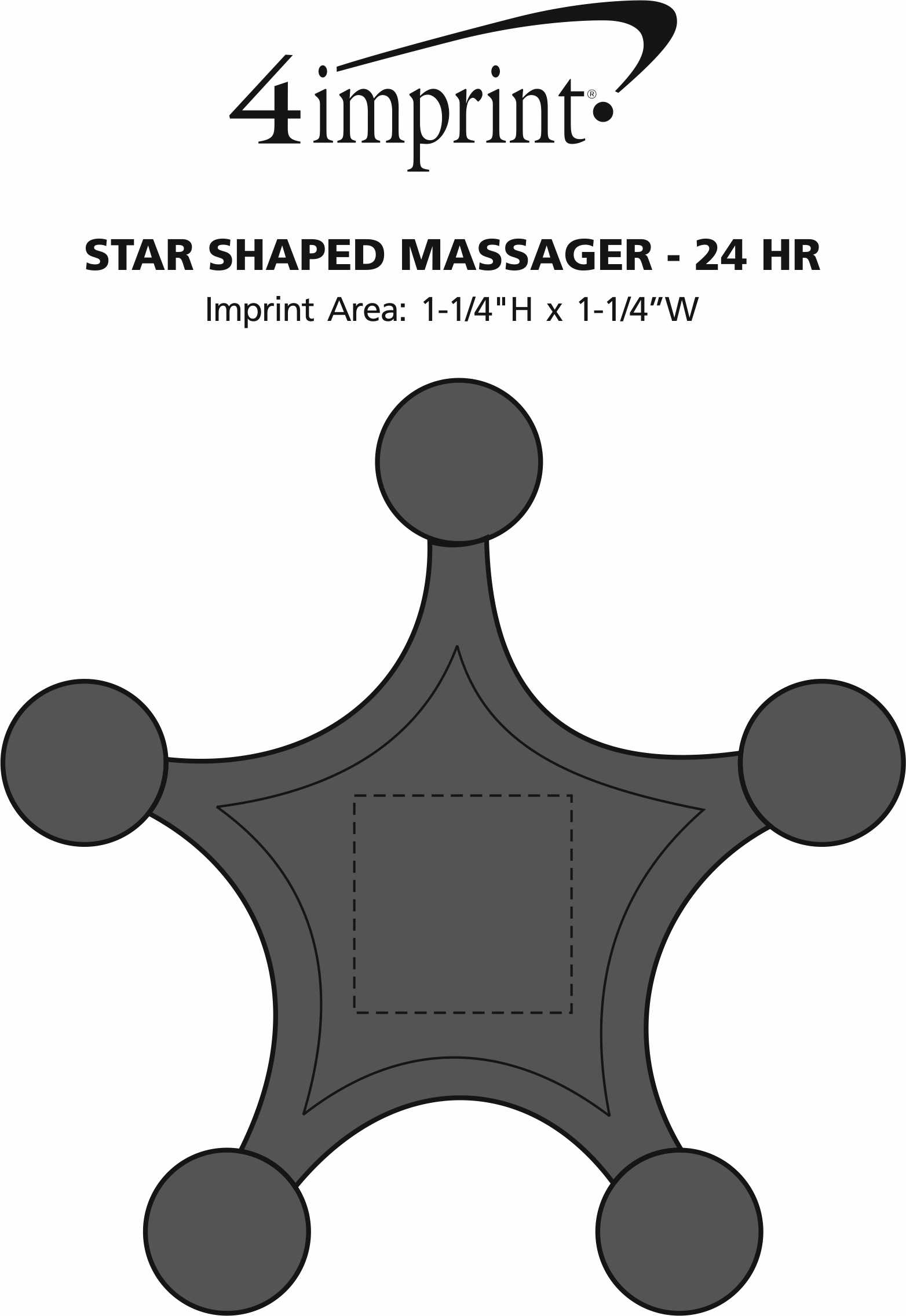 4imprint.com: Star Shaped Massager - 24 hr 101499-24HR