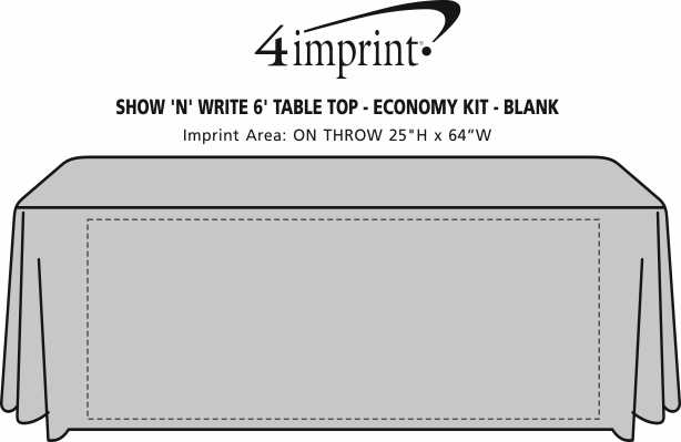 4imprint.com: Show N Write Tabletop Display Kit - 6' - Blank 102701-B