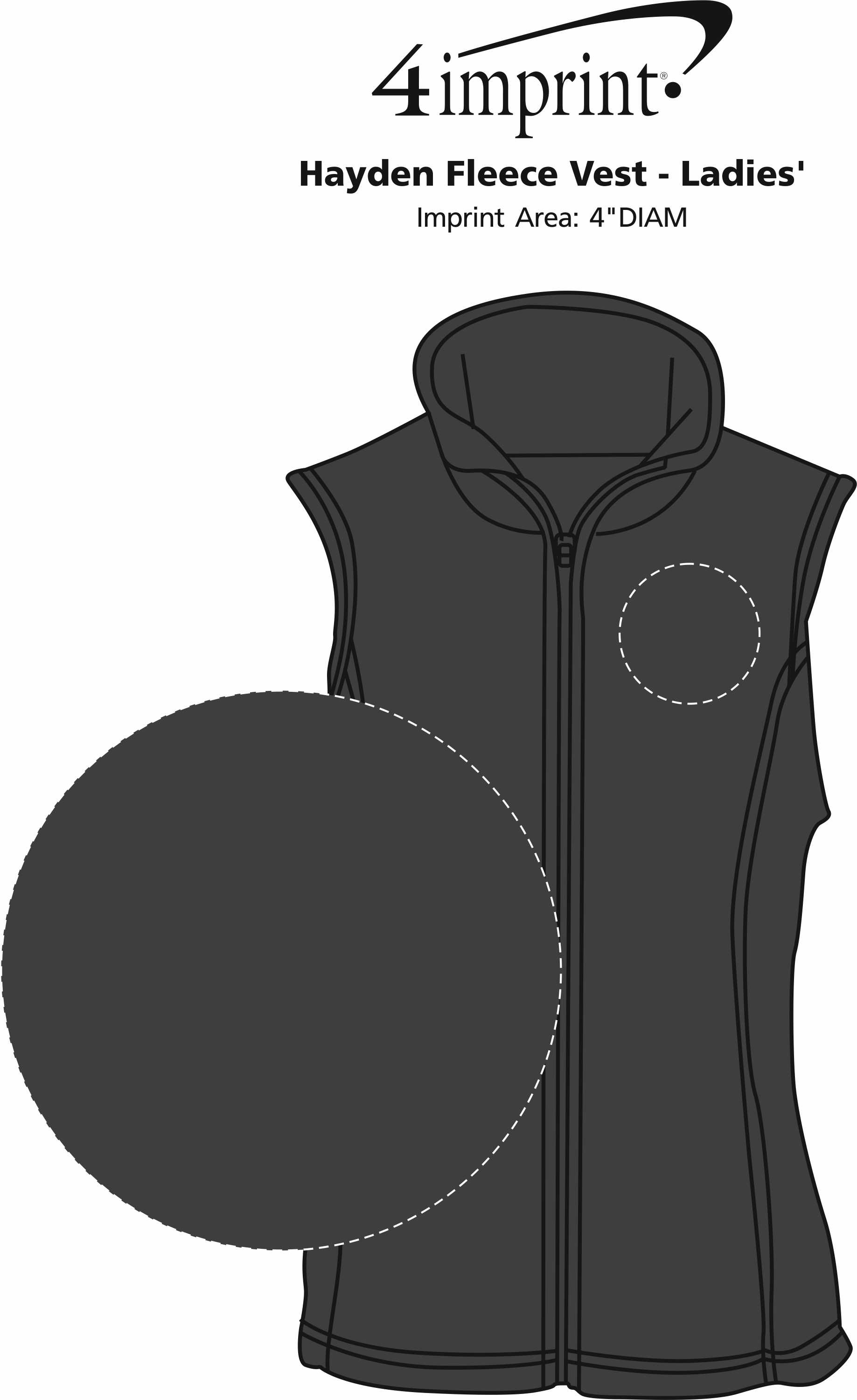 4imprint.com: Hayden Fleece Vest - Ladies' 102792-L-V