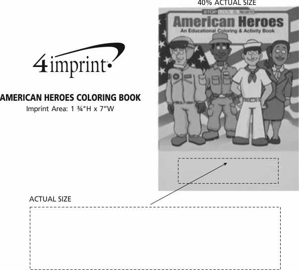 4imprint.com: American Heroes Coloring Book 1034-AMH