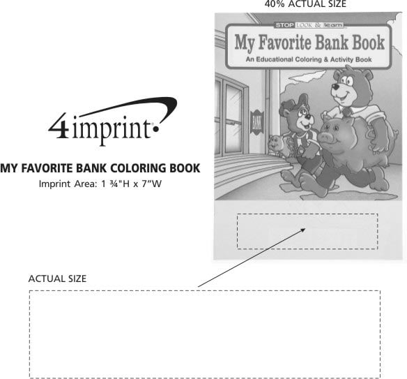 4imprint.com: My Favorite Bank Coloring Book 1034-BNK