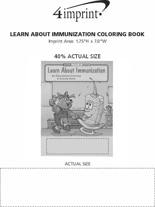4imprint.com: Learn About Immunization Coloring Book 1034-IM