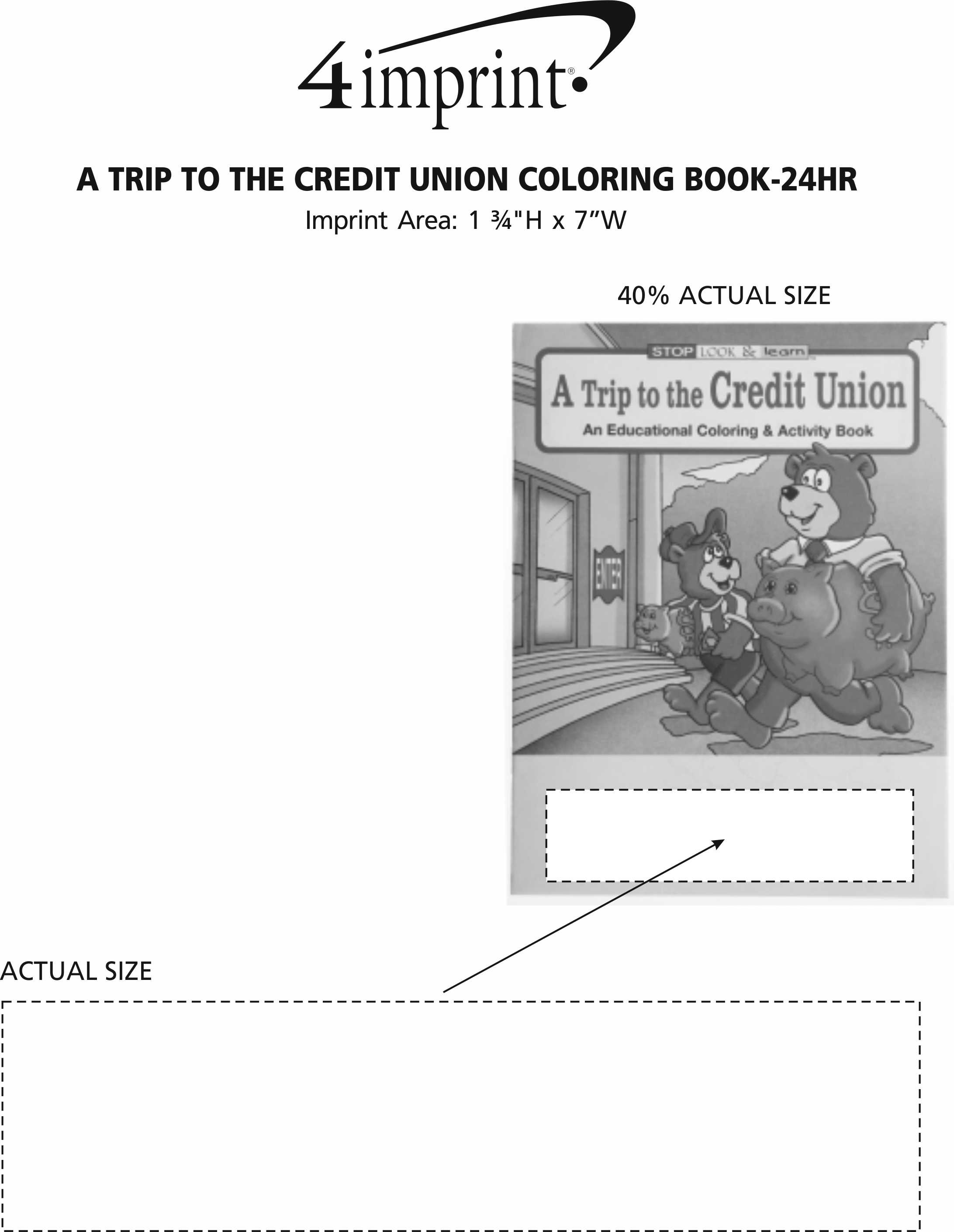 4imprint.com: A Trip to the Credit Union Coloring Book - 24 hr 1034-TCU ...