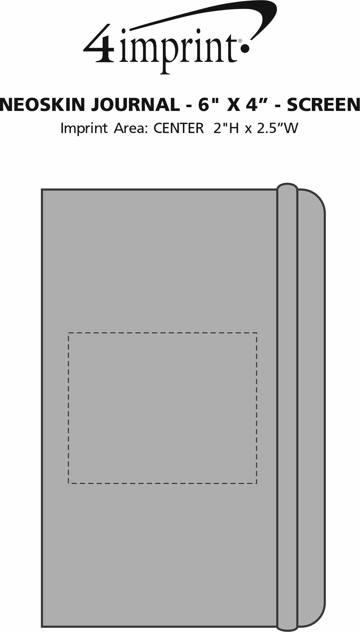 4imprint.com: Neoskin Journal - 6" x 4" - Screen 104109-64-S