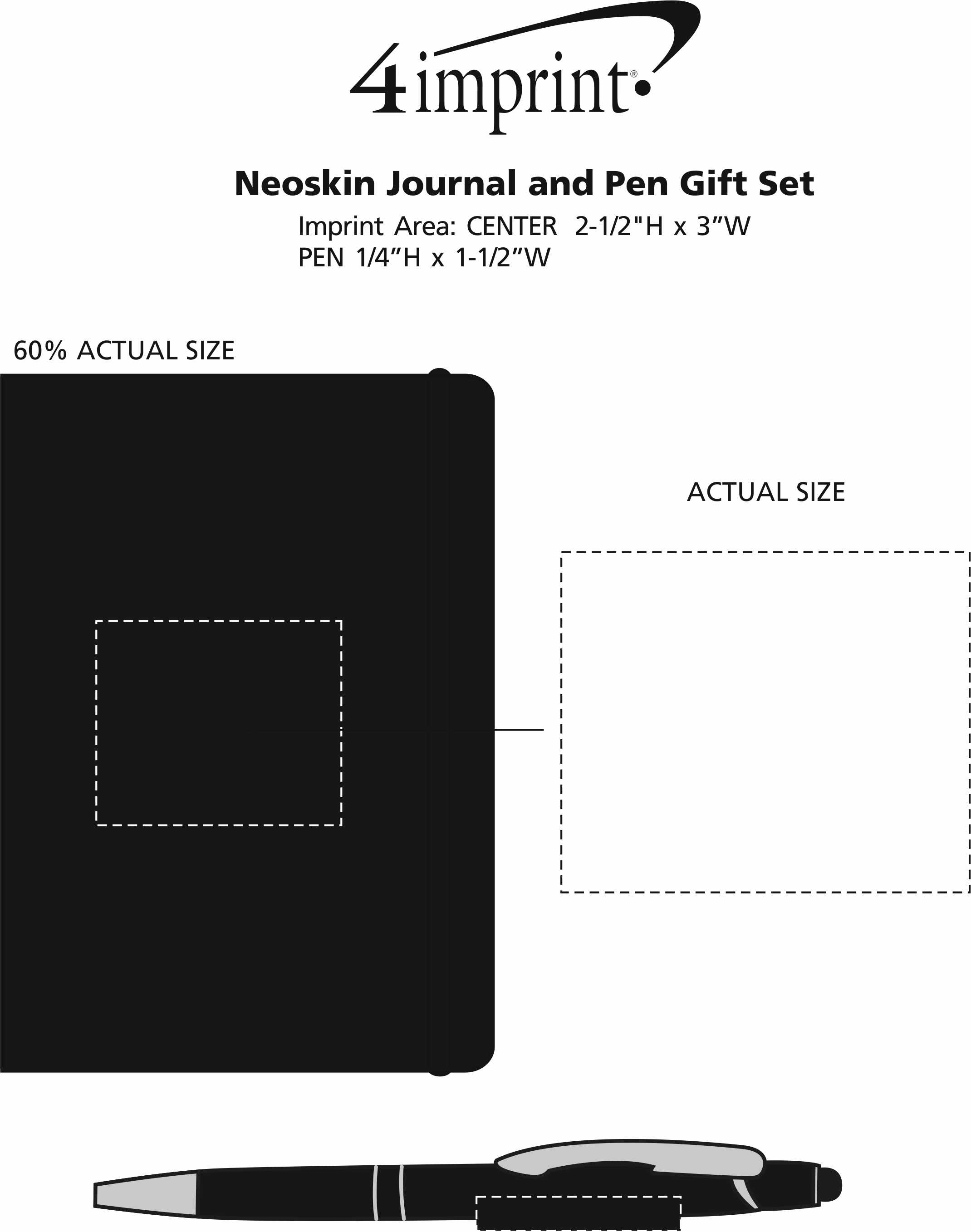 4imprint.com: Neoskin Journal and Pen Gift Set 104109-86-SET