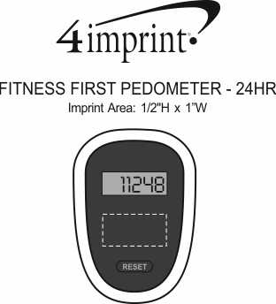 4imprint.com: Fitness First Pedometer - 24 hr 105655-24HR