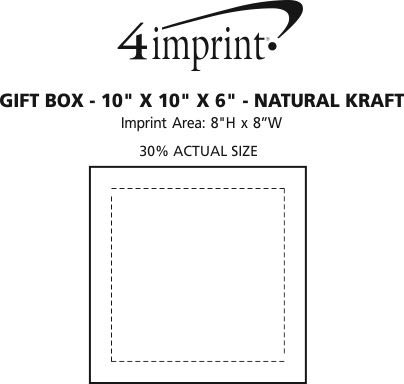 4imprint.com: Gift Box - 10" x 10" x 6" - Natural Kraft 105719-1010-NK