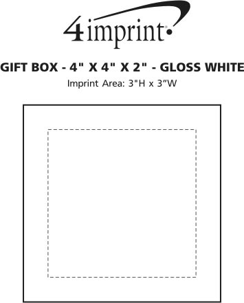 4imprint.com: Gift Box - 4" x 4" x 2" - Gloss White 105719-44-GW