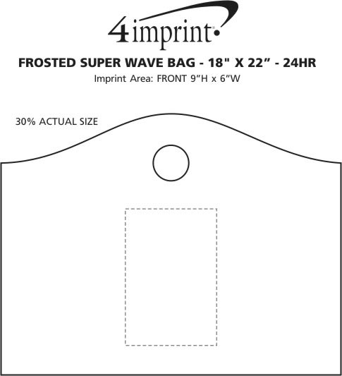 4imprint.com: Frosted Super Wave Bag - 18" x 22" - 24 hr 105774-1822-24HR