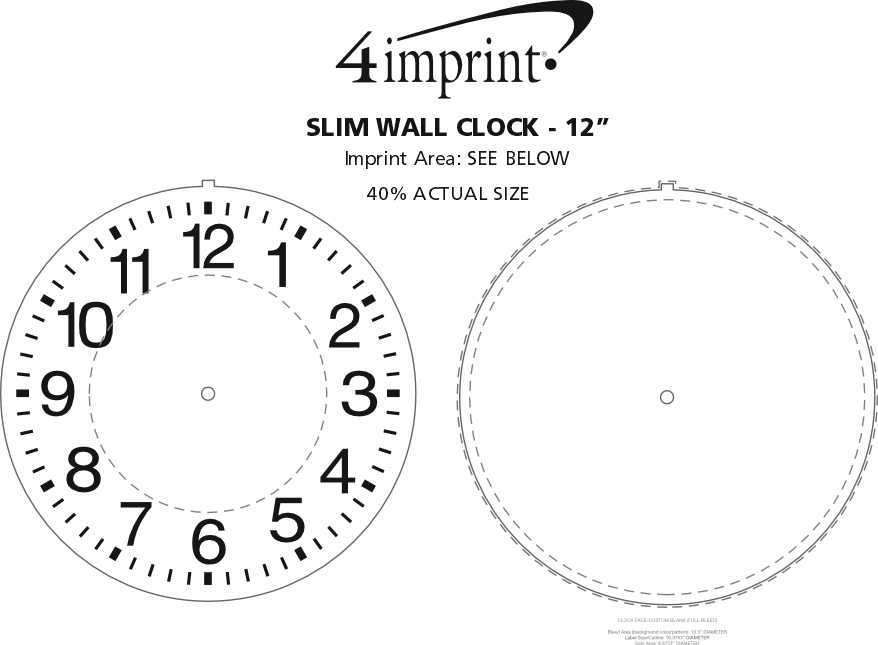 4imprint.com: Slim Wall Clock - 12" 106041