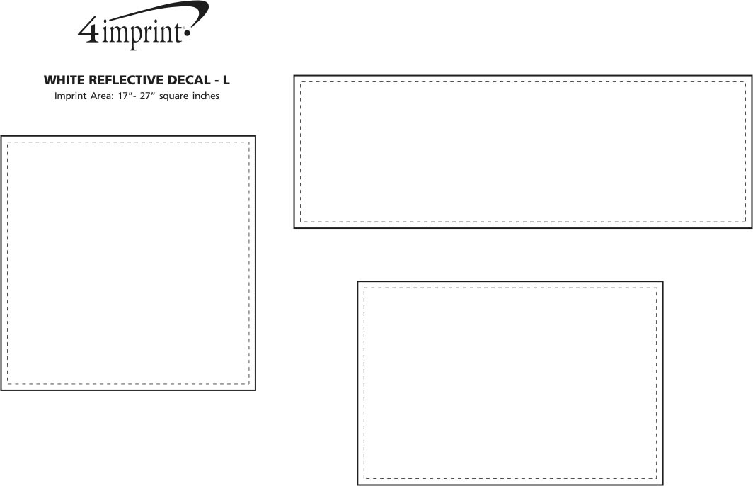 4imprint.com: White Reflective Sticker - L 106609-L