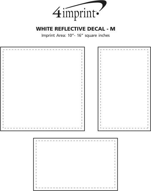 4imprint.com: White Reflective Sticker - M 106609-M