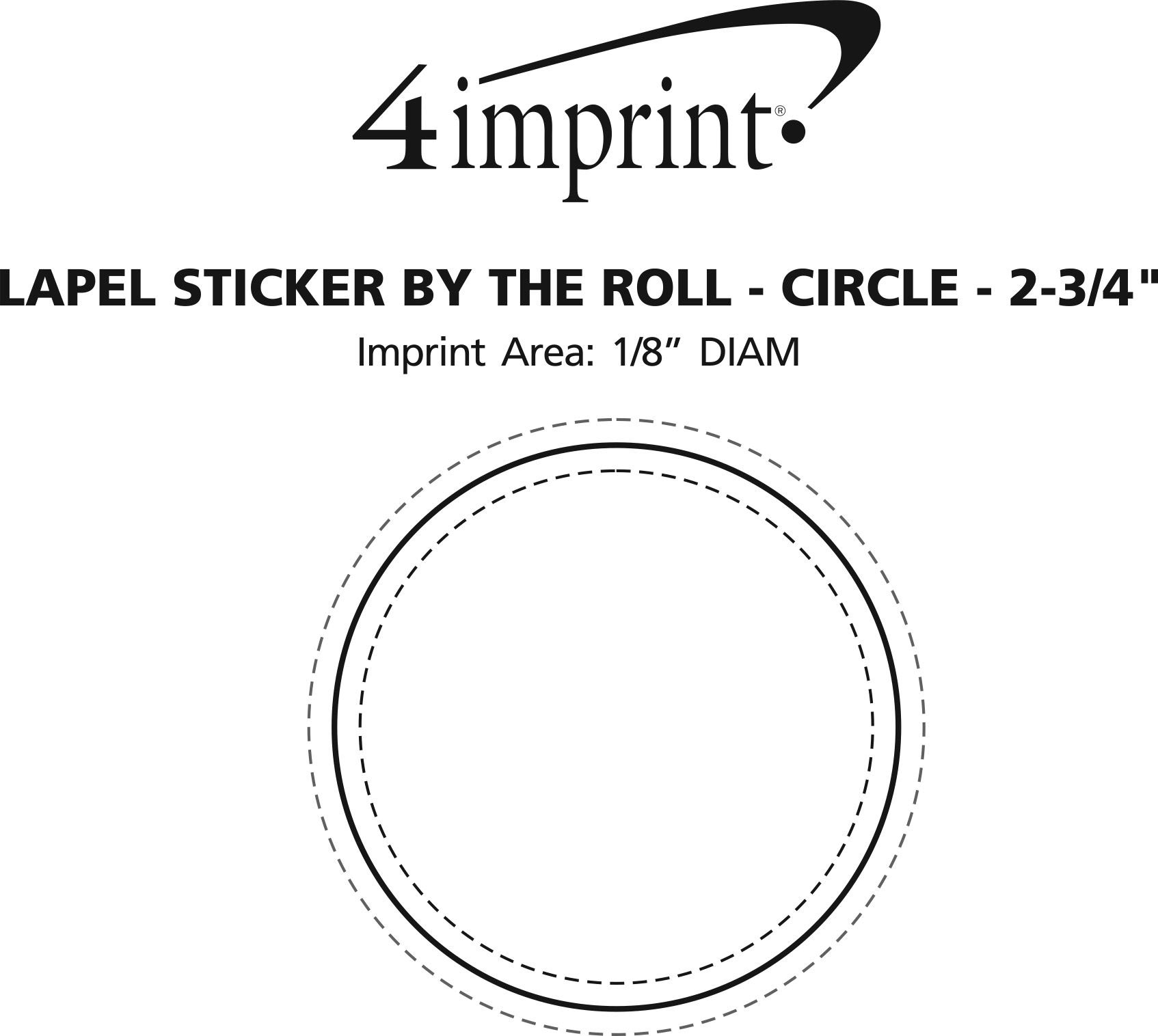 4imprint.com: Lapel Sticker by the Roll - Circle - 2-3/4" 107168-C-234