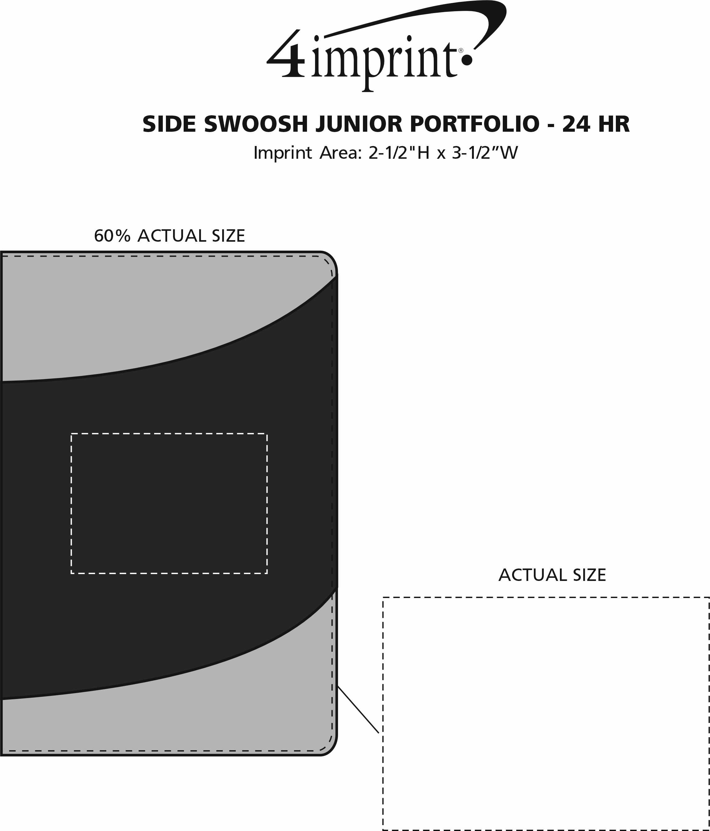4imprint.com: Side Swoosh Junior Portfolio - 24 hr 107496-J-24HR