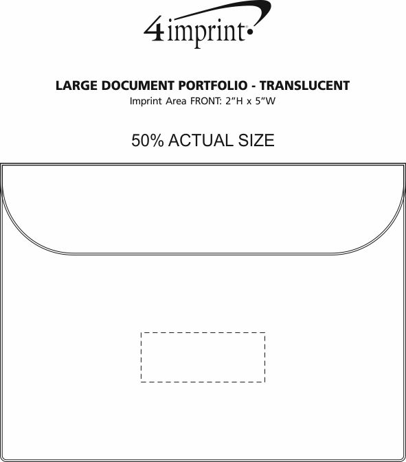 4imprint.com: Large Document Portfolio - 12" x 16" - Translucent 110670-T