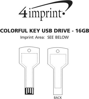 4imprint.com: Colorful Key USB Drive - 16GB 110713-16G