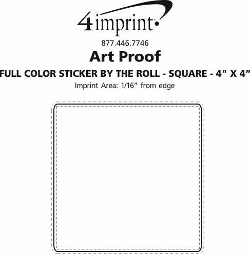 4imprint.com: Full Color Sticker by the Roll - Square - 4" x 4" 110717 ...