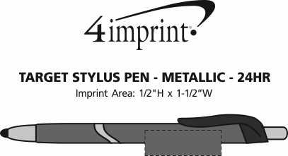 4imprint.com: Target Stylus Pen - Metallic - 24 hr 110989-ST-MET-24HR