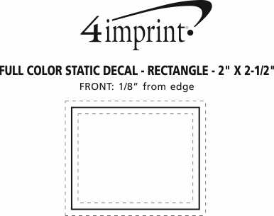 4imprint.com: Static Decal - Rectangle - 2" x 2-1/2" 112191-2212
