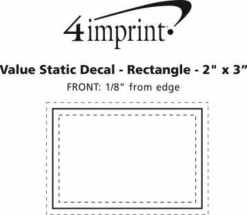4imprint.com: Static Decal - Rectangle - 2" x 3" 112191-23