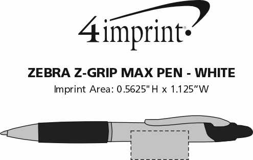 4imprint.com: Zebra Z-Grip Max Pen - White 113330-W
