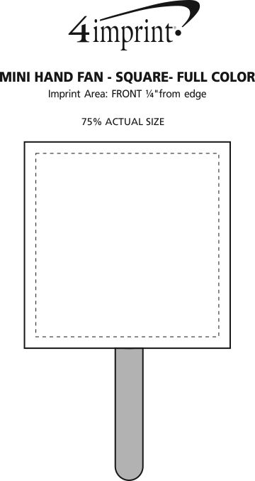 4imprint.com: Mini Hand Fan - Square - Full Color 113742-SQ-FC