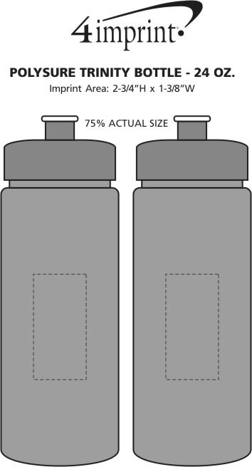 Promotional 4imprint.com: PolySure Trinity Water Bottle - 24 oz. 114089
