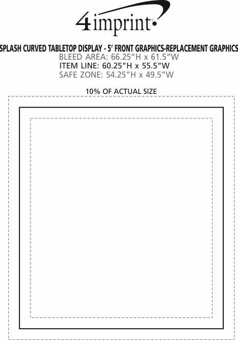 4imprint.com: Splash Curved Tabletop Display - 5' - Front Graphics ...