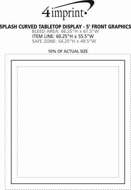 4imprint.com: Splash Curved Tabletop Display - 5' - Front Graphics ...