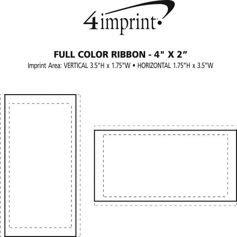 4imprint.com: Full Color Ribbon - 4" x 2" 114692-42