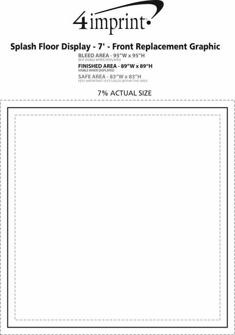 4imprint.com: Splash Floor Display - 7' - Front Replacement Graphic ...